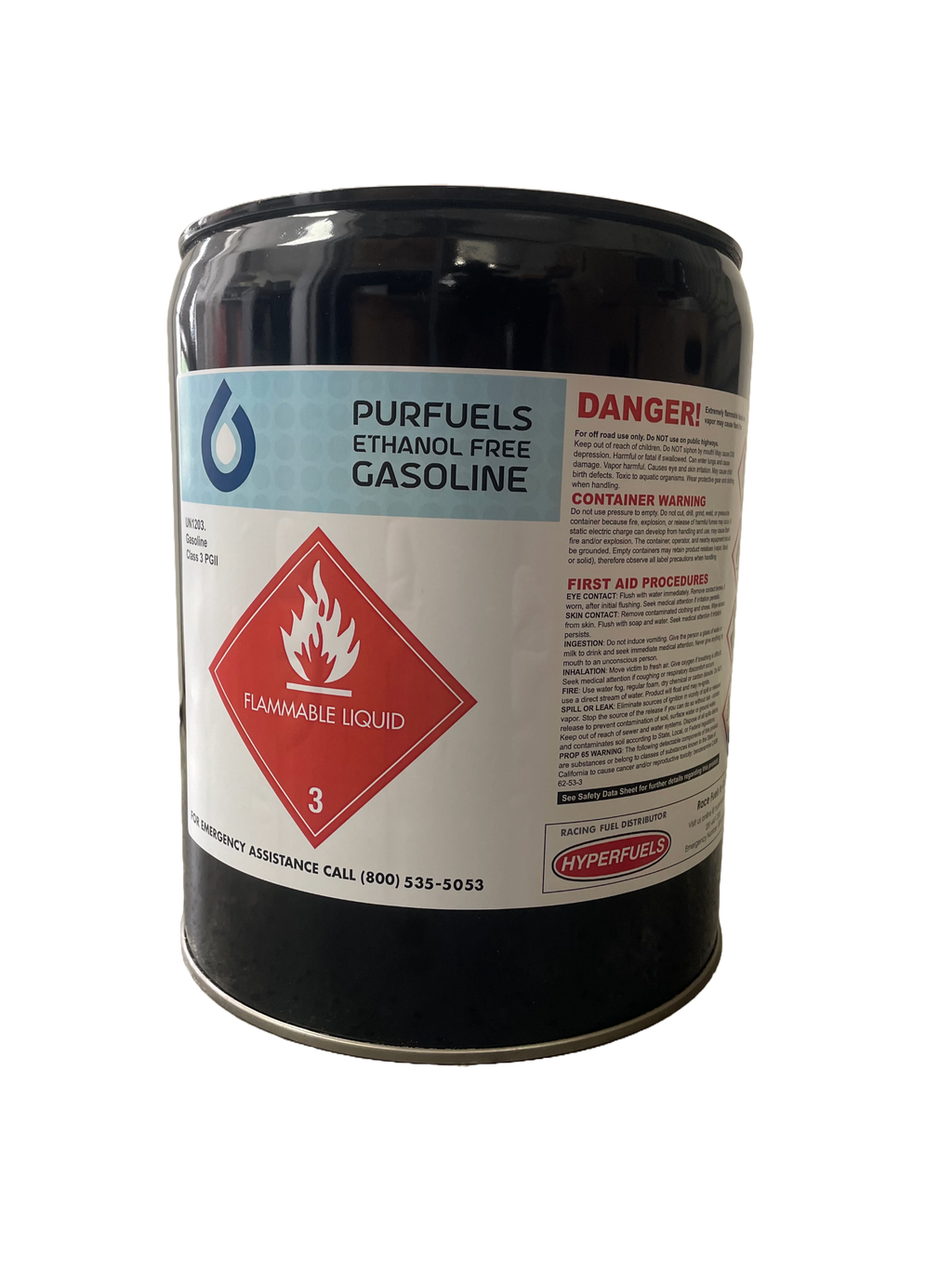 Purfuels Ethanol Free Gas 93 Octane (5 Gallons)